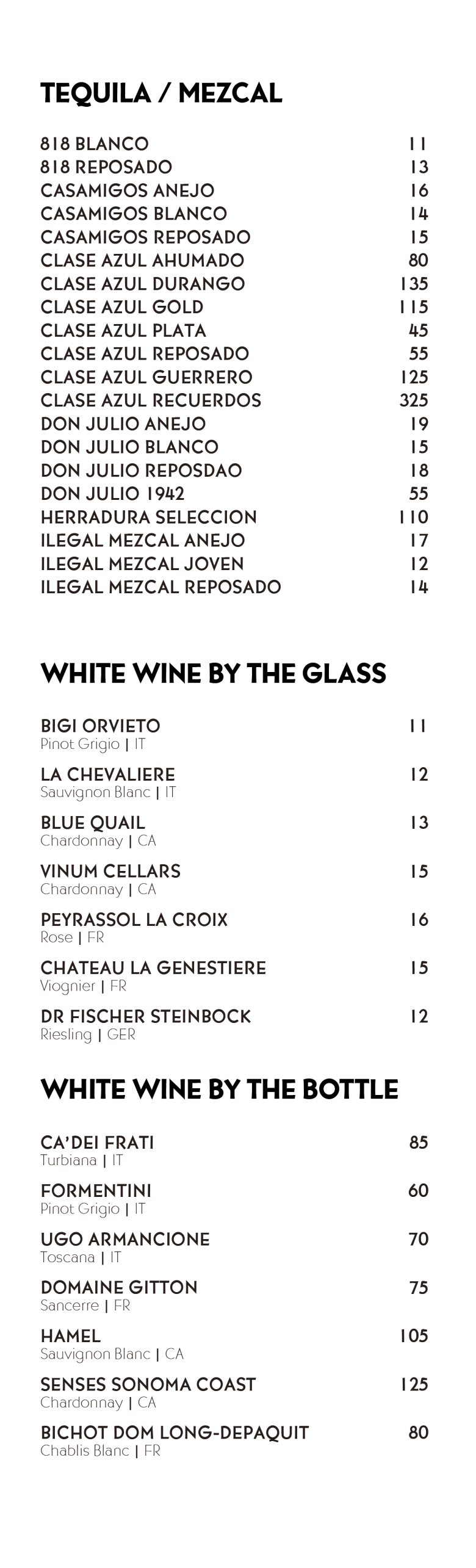 Our Menu - Cibo Detroit